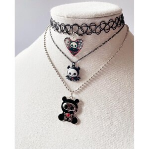 Restocked! Emo Necklace Tattoo Choker Early 2000s Jewelry Goth Charm - Etsy