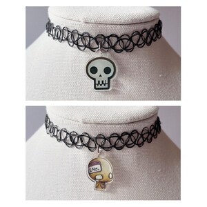 Restocked! Emo Necklace Tattoo Choker Early 2000s Jewelry Goth Charm - Etsy