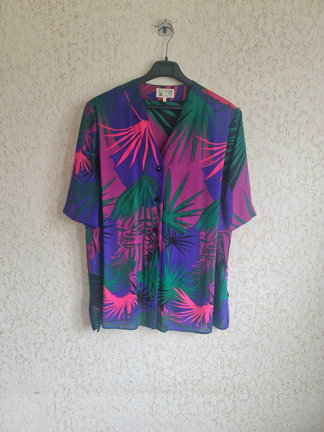 Vintage Edgar Vos 1980 80s Blouse Dutch Design Amsterdam - Etsy
