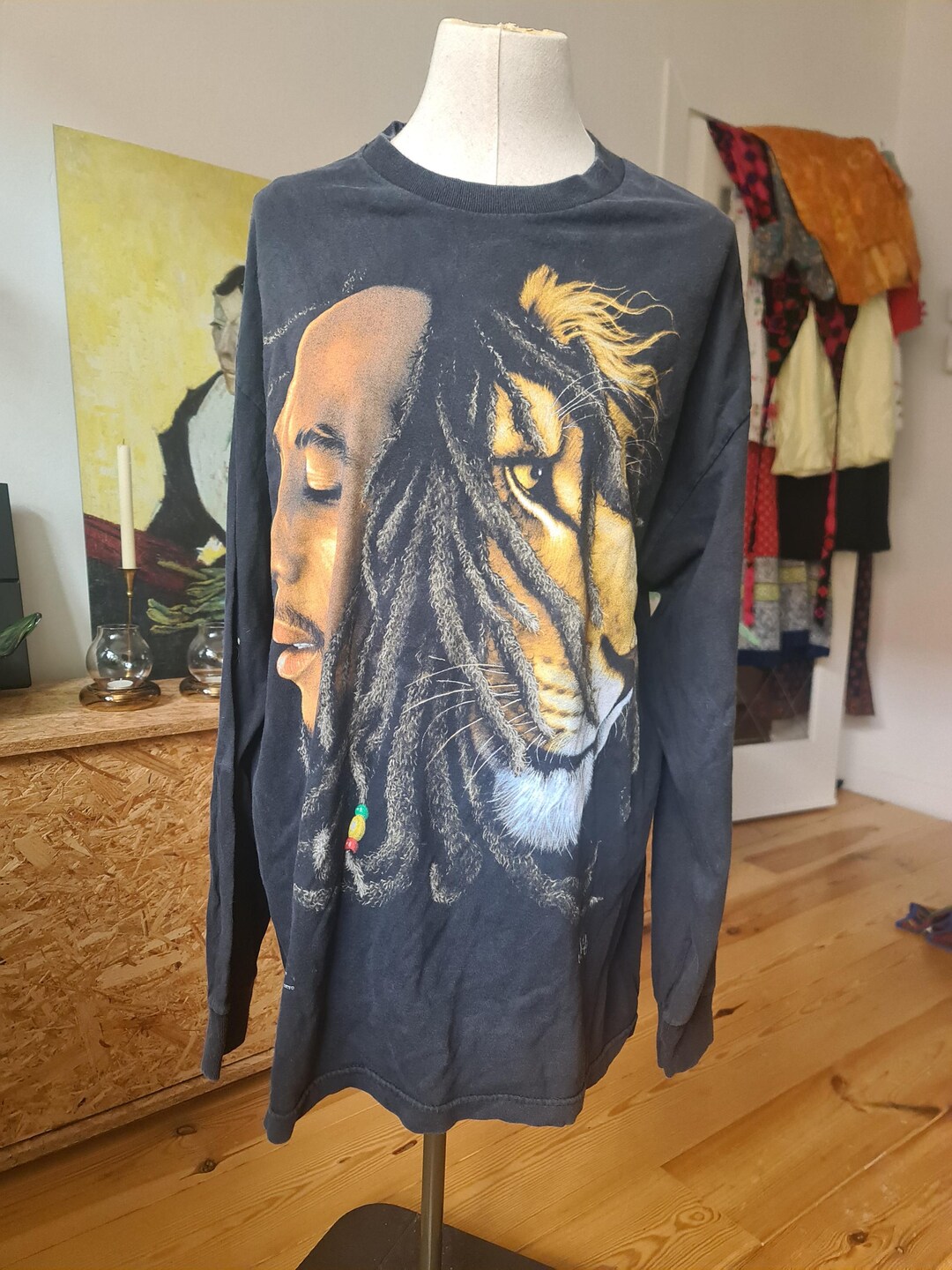 Bob Marley Long Sleeve Zion Rootswear Vintage Tshirt. - Etsy