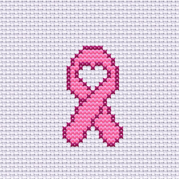 Breast Cancer Cross Stitch Pattern - Etsy
