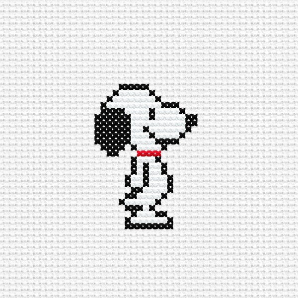 Snoopy Cross Stitch - Etsy