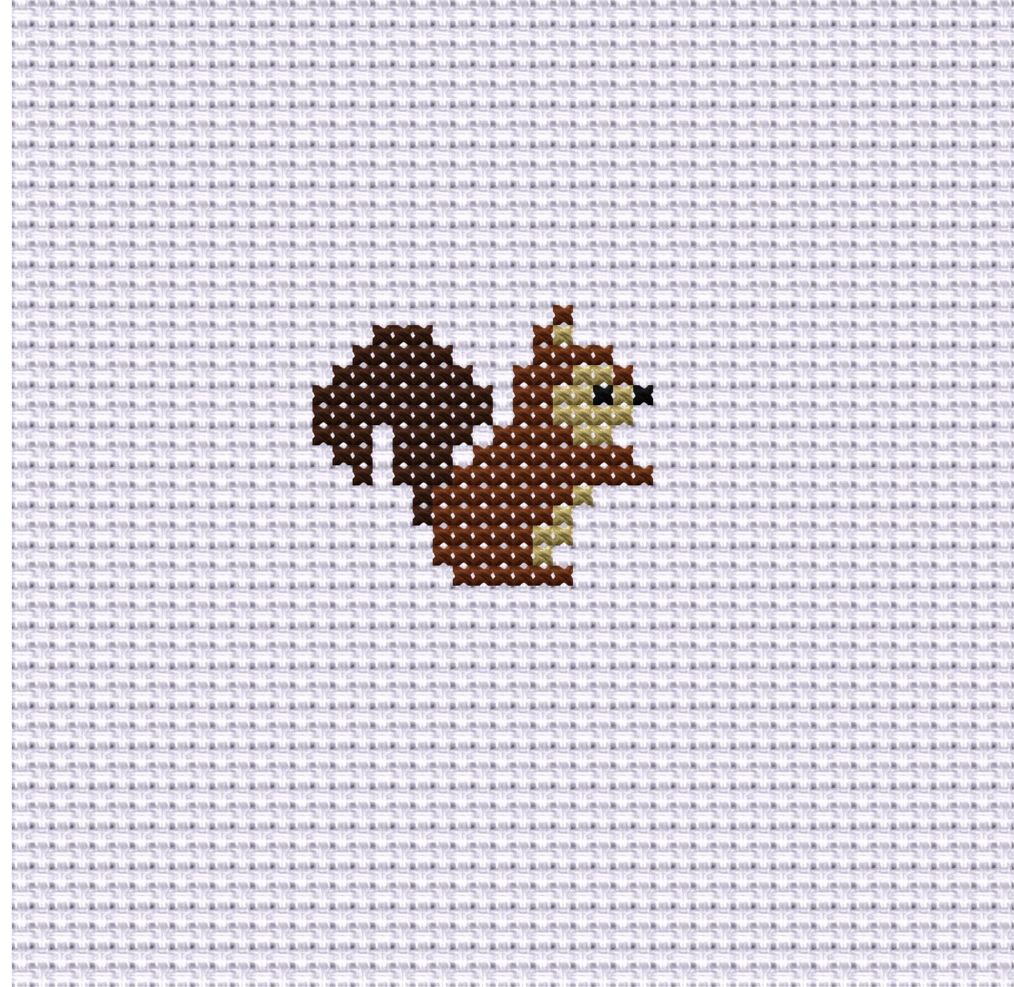 Little Baby Squirrel Small Pattern, Cross Stitch Chart, Woodland Style Nursery Decor, Cute ...