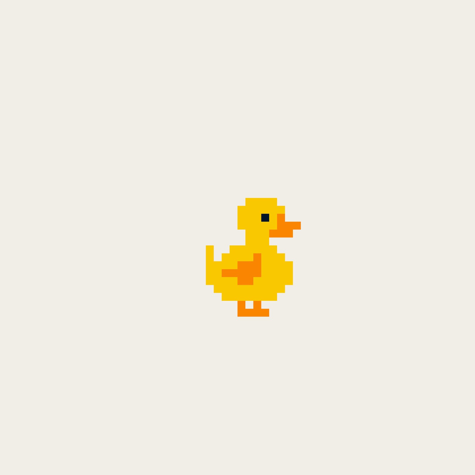 Quack Quack Counted Cross Stitch, Little Yellow Duckling, Tiny Chick ...