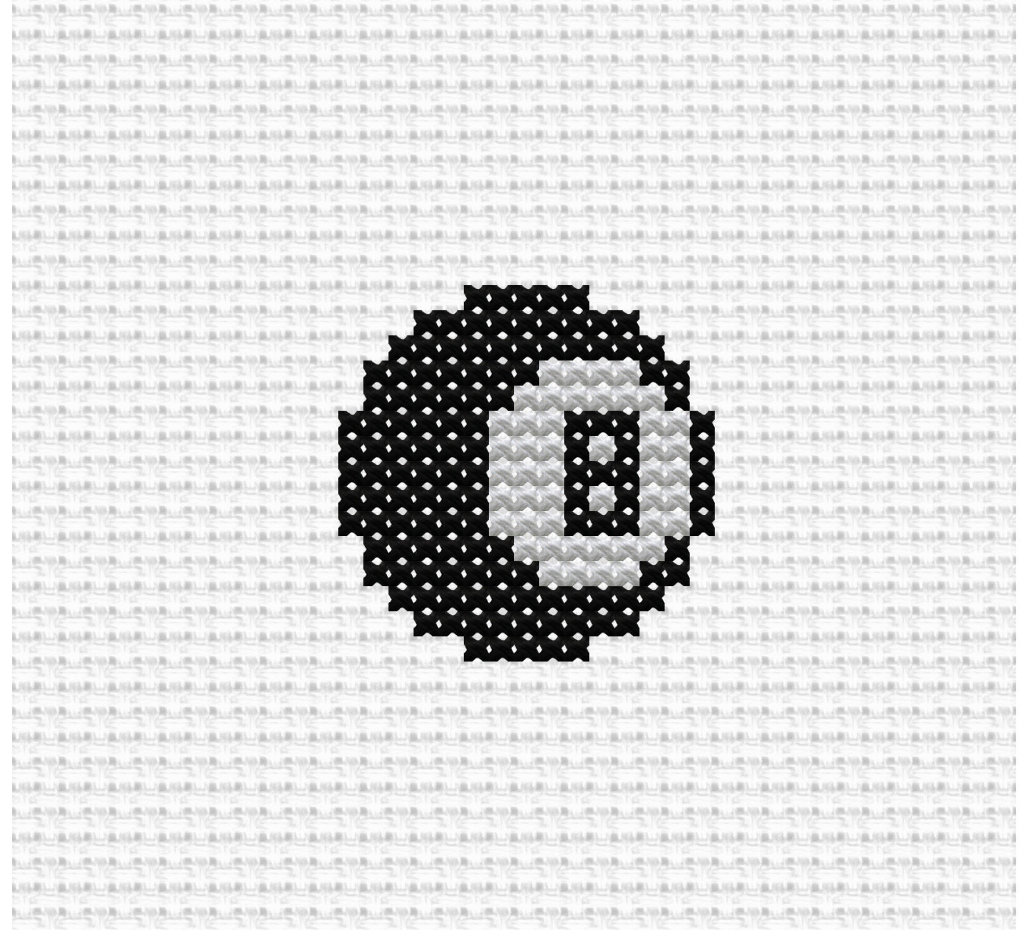 Magic Eight Ball Cross Stitch Pattern, Game Room Decor, Lucky One, Dorm ...