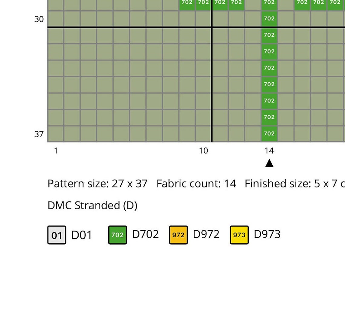 Margarita Flower, Easy Daisy Cross Stitch Pattern, PDF Chart for ...