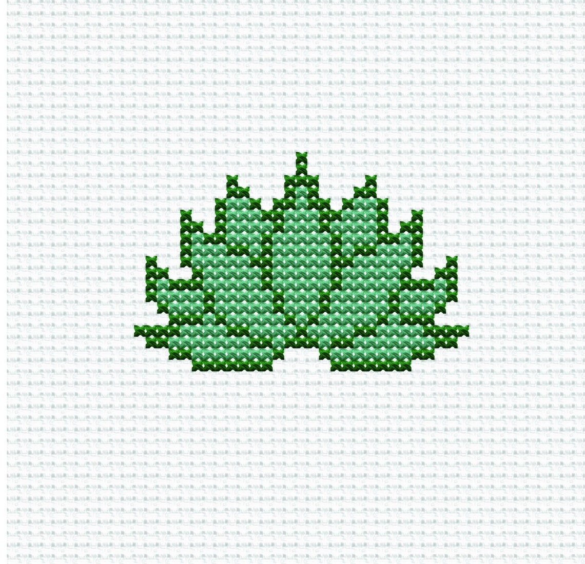 Lotus Flower, Modern Cross Stitch Pattern, Jade Green Yoga Room Decor ...