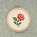 Mini Rose, Easy Cross Stitch Pattern, Instant Download PDF, Embroidery ...
