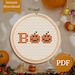Boo Cross Stitch Pattern, Nursery Halloween Decor, Cute Minimal X ...