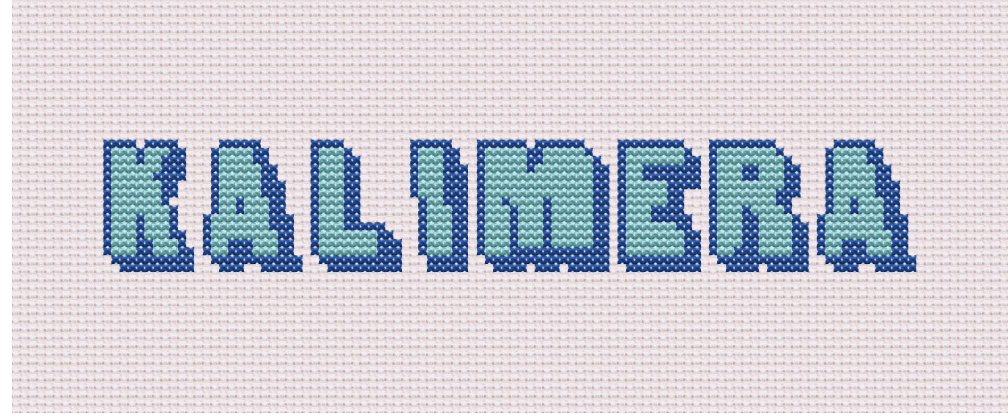 ΚΑΛΗΜΕΡΑ, Kalimera Cross Stitch Chart, Greek Word, Greece Lover Gift ...