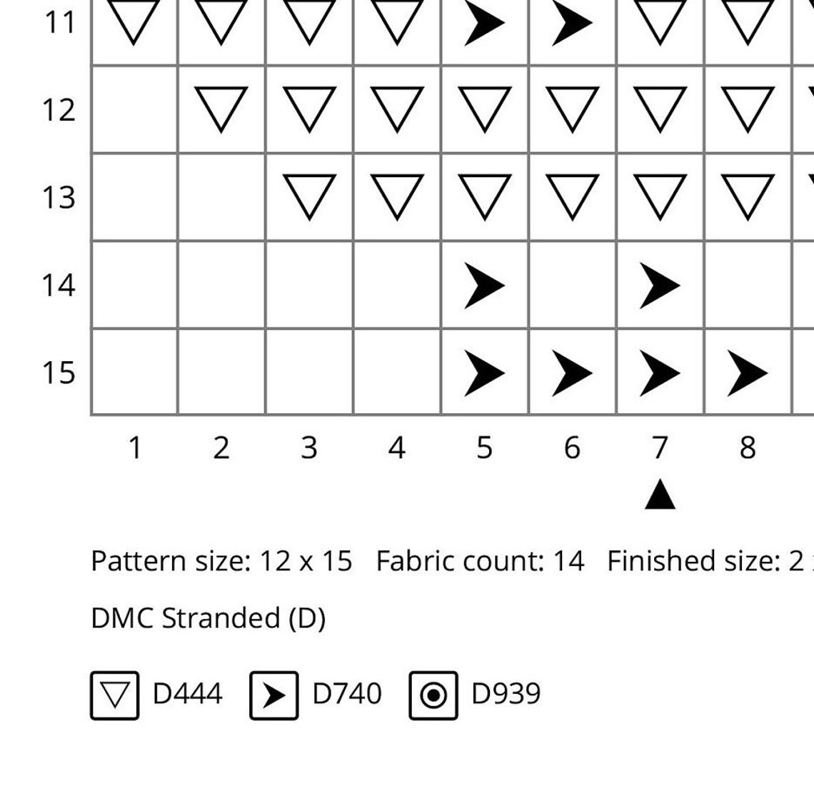 Quack Quack Counted Cross Stitch, Little Yellow Duckling, Tiny Chick ...