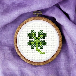 Clover, Super Easy Cross Stitch Pattern Chart, Instant Download, Simple ...