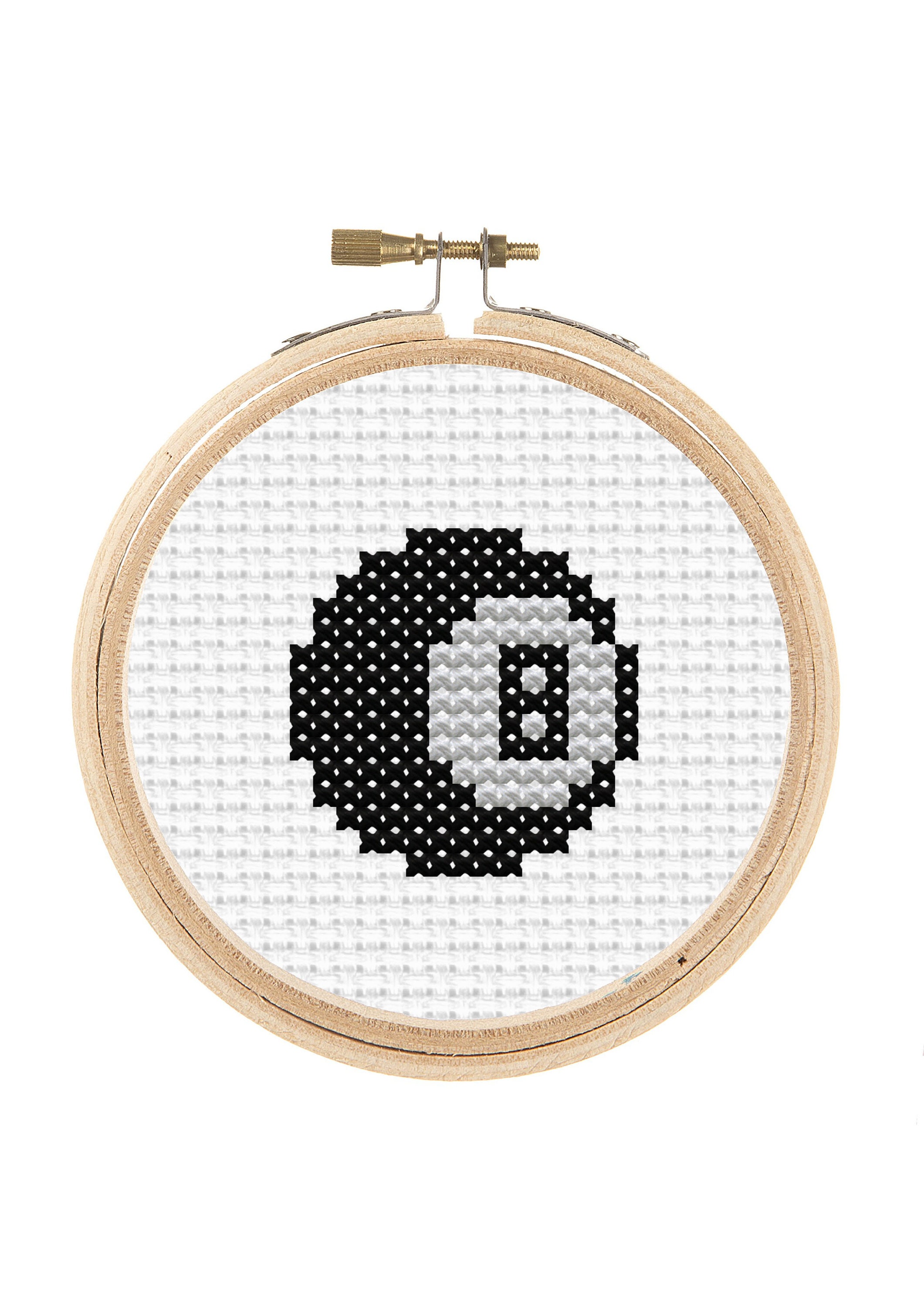 Magic Eight Ball Cross Stitch Pattern, Game Room Decor, Lucky One, Dorm ...