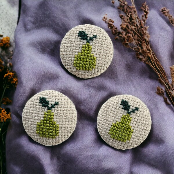 Cross Stitch Button - Etsy