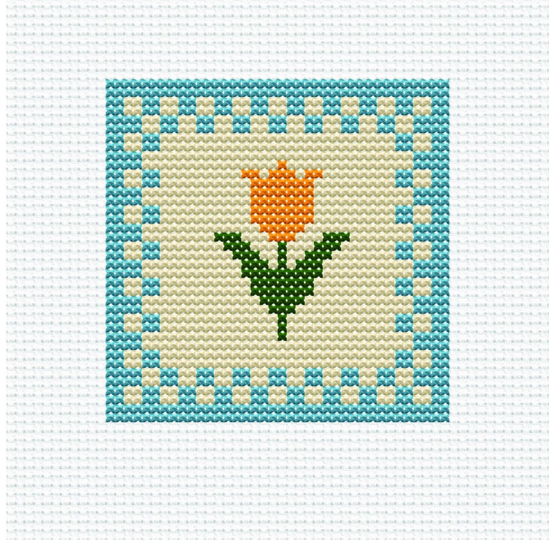 Tulip, Cross Stitch Pattern, Simple Stitching, Easy for Beginners ...