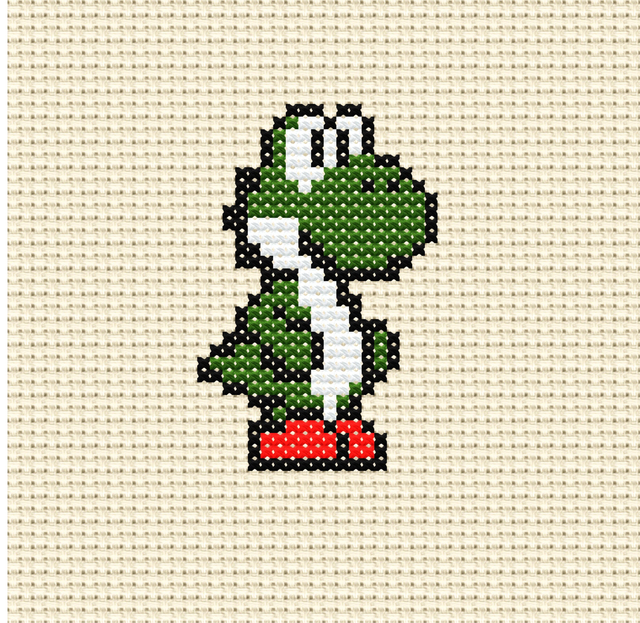 Yoshi Cross Stitch Pattern, Digital PDF, Atari Cross Stitch, Instant ...