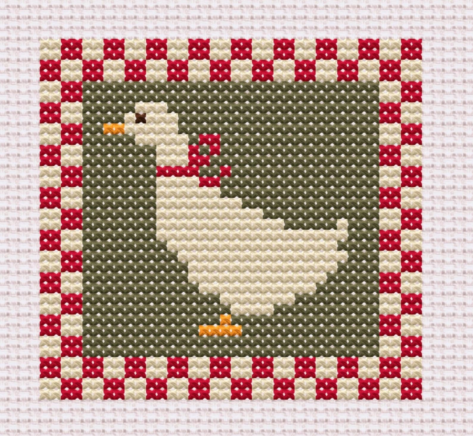 Goose, Cross Stitch Pattern, Simple Stitching, Easy for Beginners ...