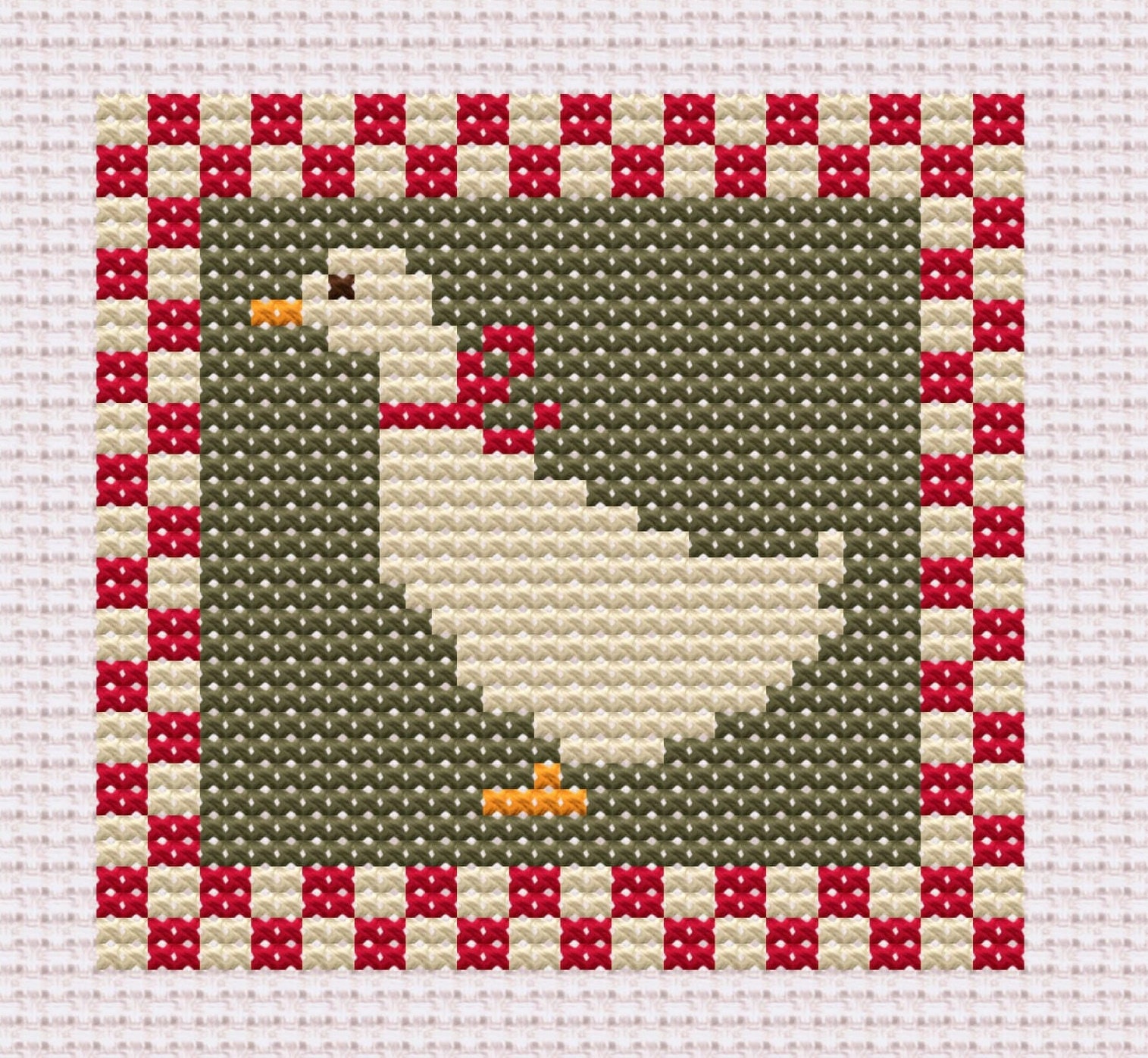 Goose, Cross Stitch Pattern, Simple Stitching, Easy for Beginners ...