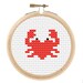 Sweet Little Crab, Easy Cross Stitch Pattern, Funny Embroidery ...