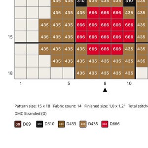 Reindeer Counted Cross Stitch, Cute Deer Pattern Chart, Easy for ...