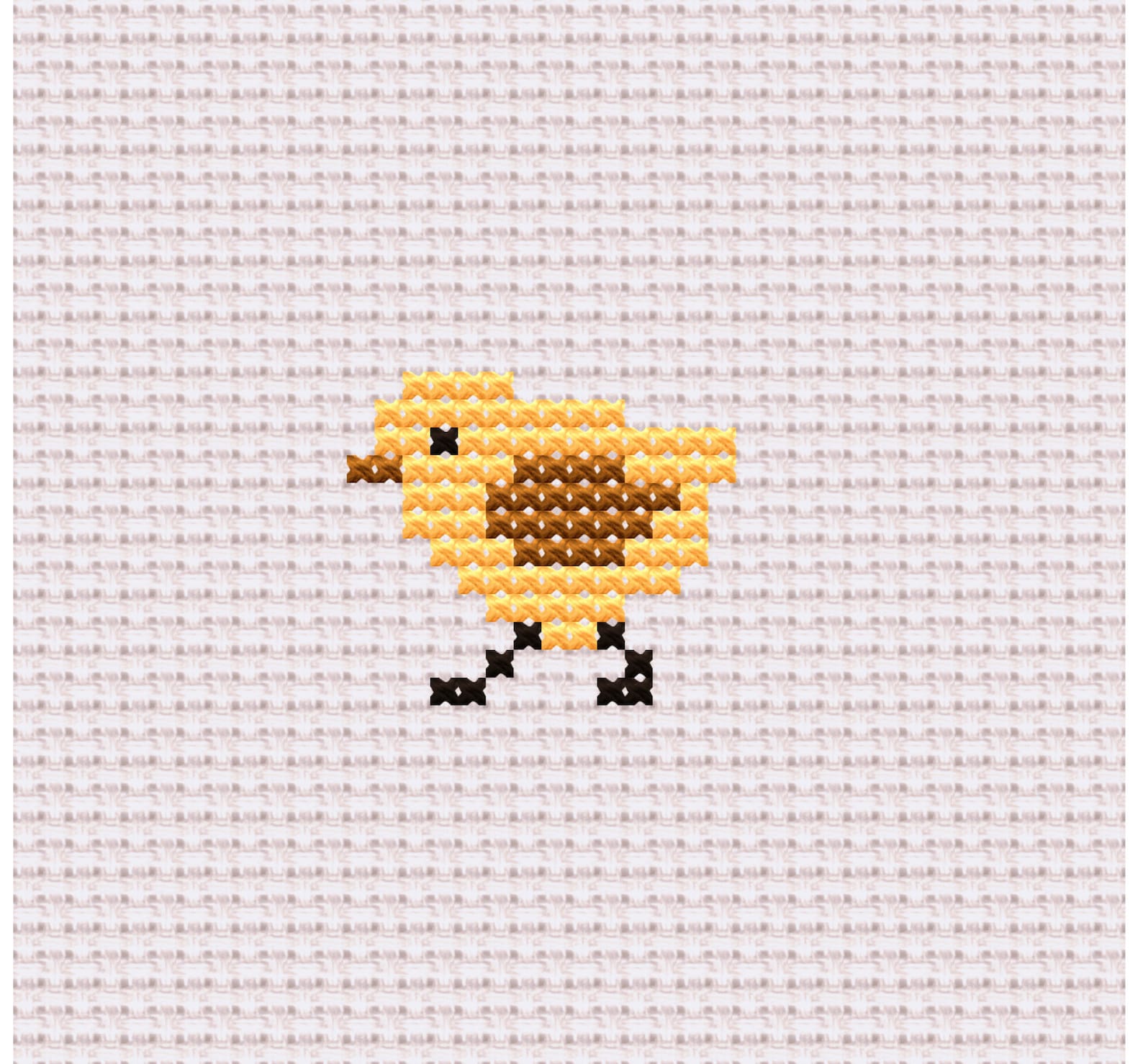 Tiny Spring Chick, Cute Cross Stitch Pattern PDF, Small Xstitch for ...