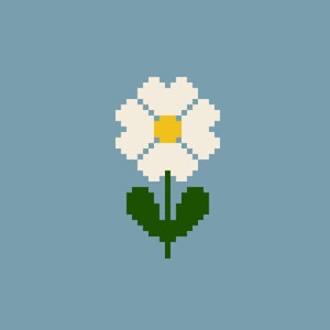 Counted Cross Stitch Daisy Pattern, Easy to Stitch, Perfect for ...