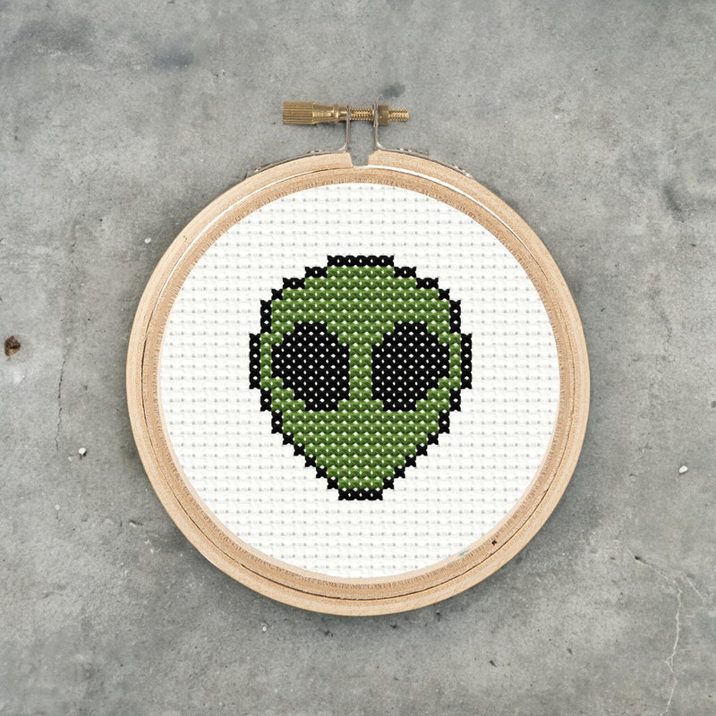 Alien Cross Stitch - Etsy