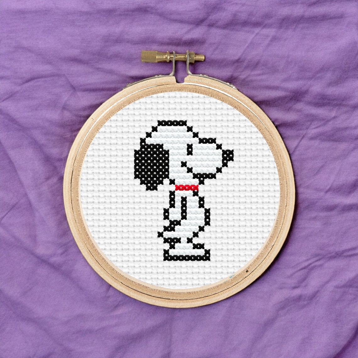 Snoopy Pattern, Tiny Counted Cross Stitch, Modern Cross Stitch Chart ...