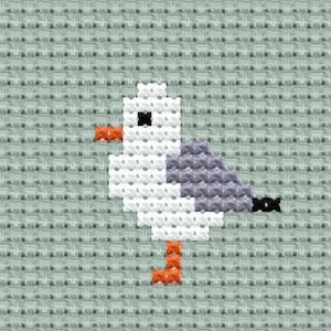 Super Easy Seagull Pattern PDF, Cross Stitch Chart, Instant Download ...