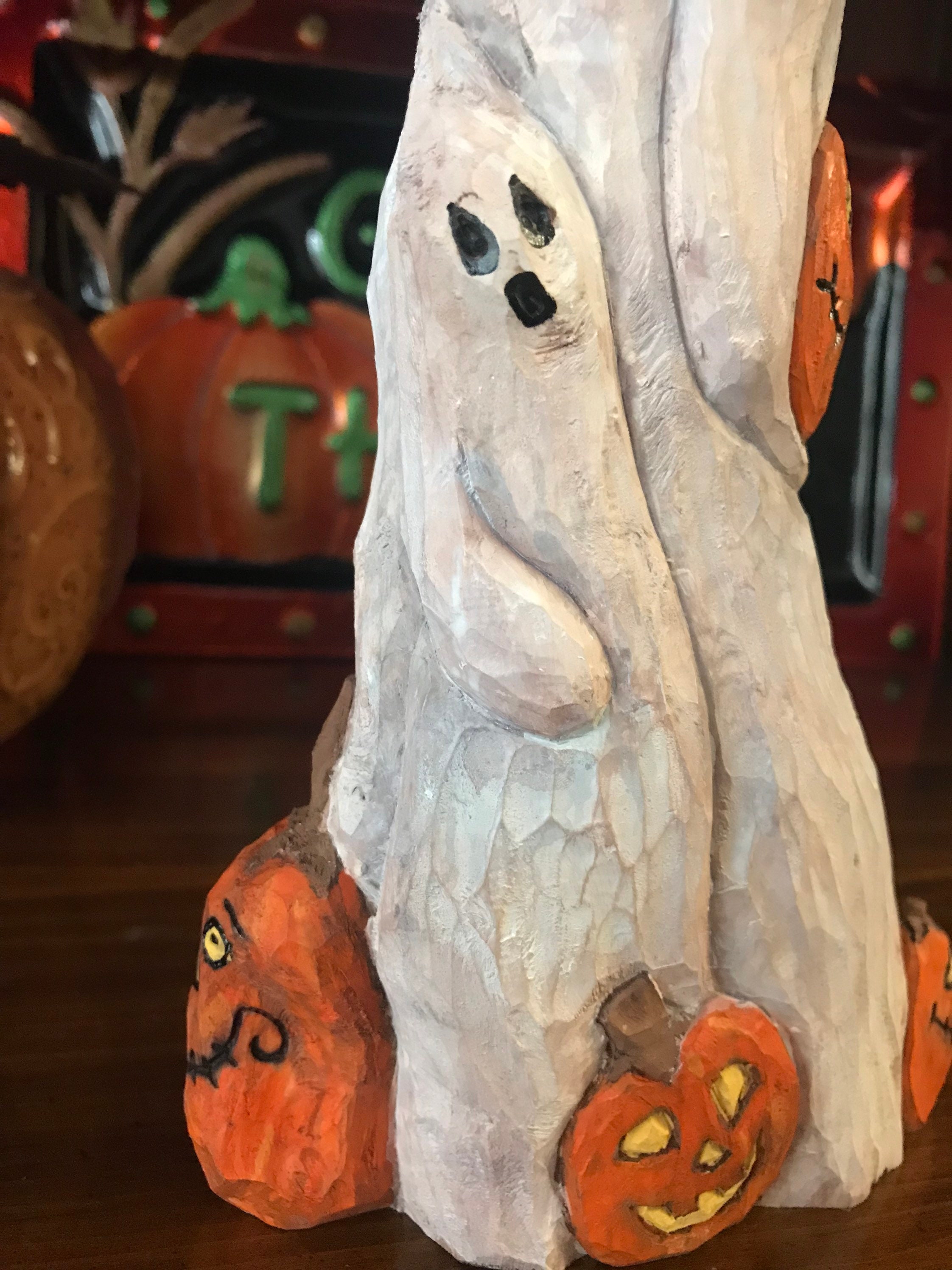 Cypress Knee Ghost Woodcarving for Halloween - Etsy
