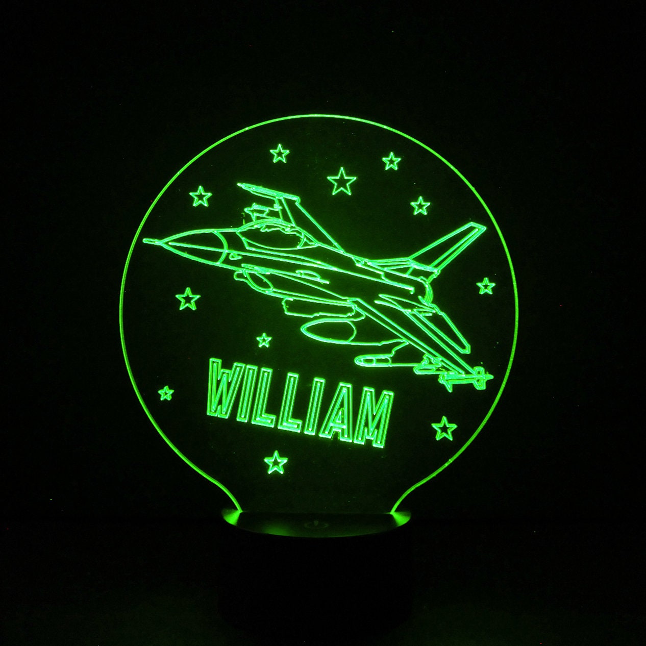 Personalised Fighter Jet Aeroplane Night Light for - Etsy