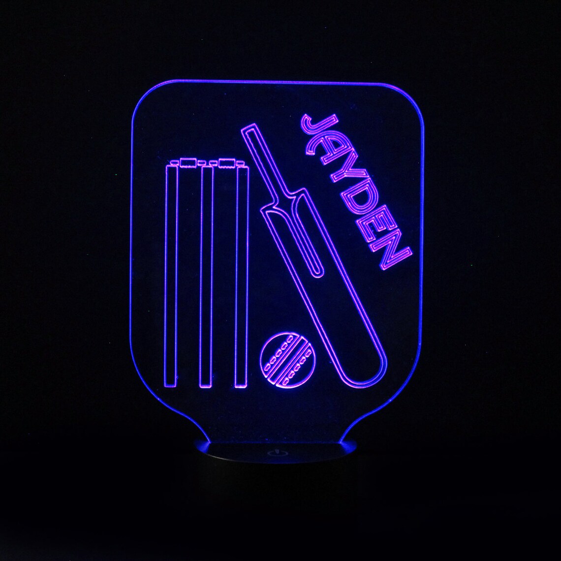 Personalised Cricket Night Light for Children's Bedroom - Etsy UK