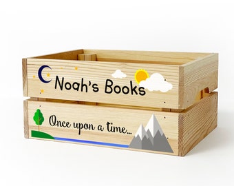 Custom Handpainted Storage Crate Personalized Toy Box Crate - Etsy