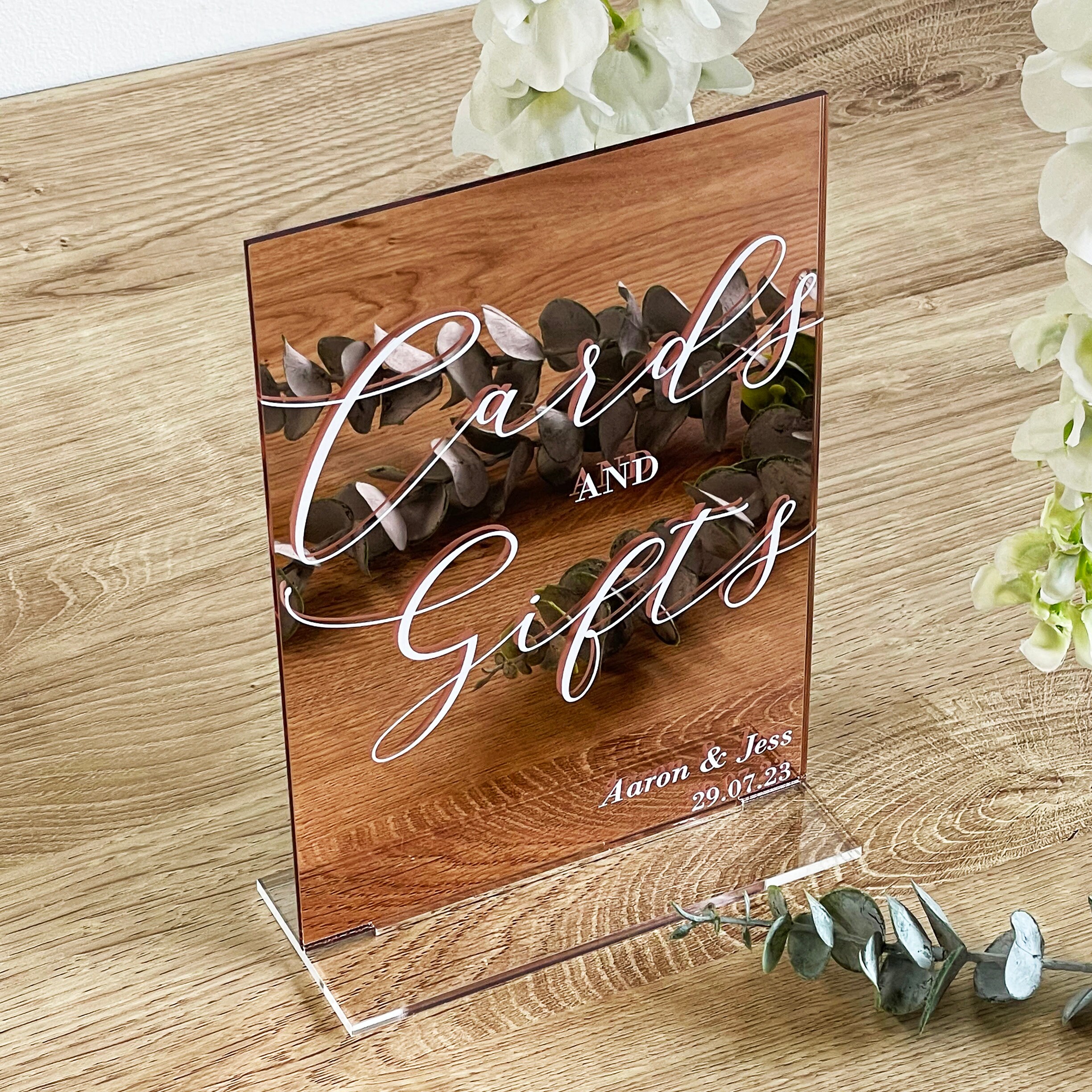 Custom Acrylic Cards and Gifts Sign Wedding Décor Signage - Etsy UK