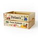 Personalised Kids Toy Farm Animals Wooden Storage Toy Box - Etsy