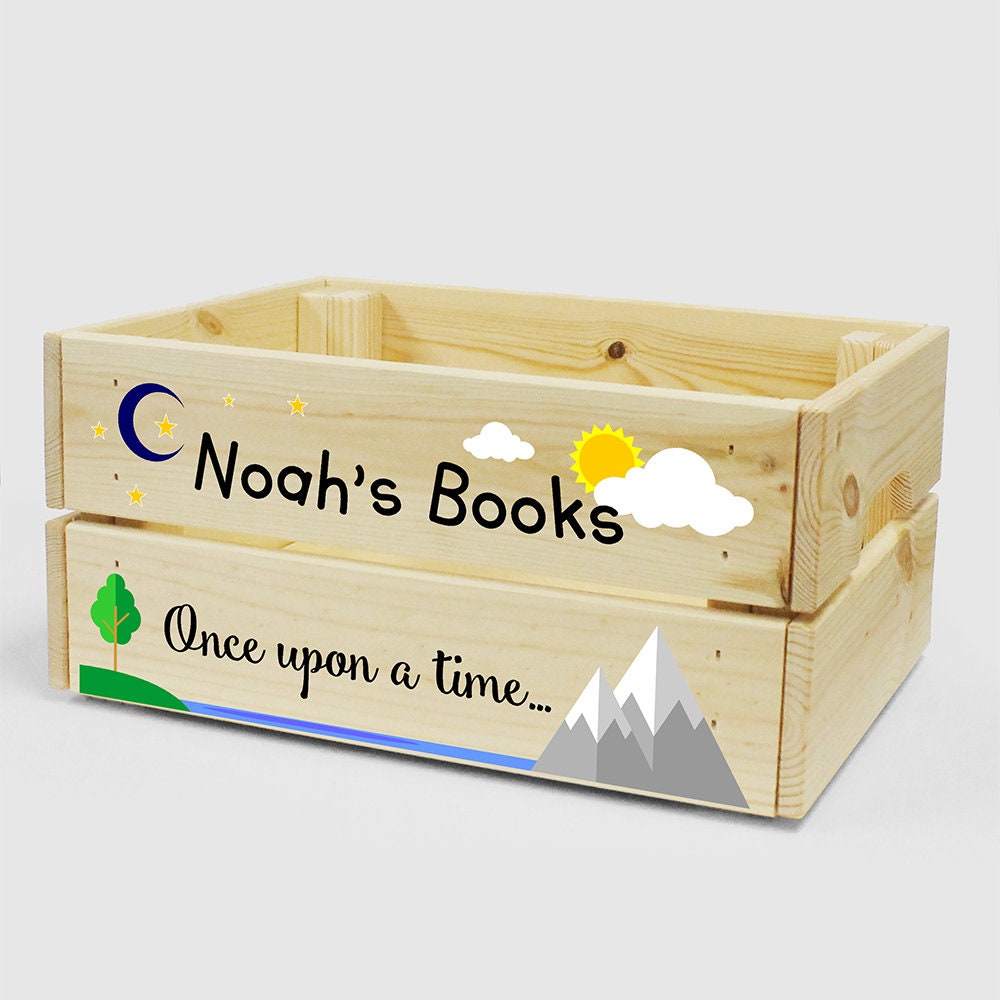 Personalised Wooden Story Book Box for Kids BOY GIRL Childrens | Etsy