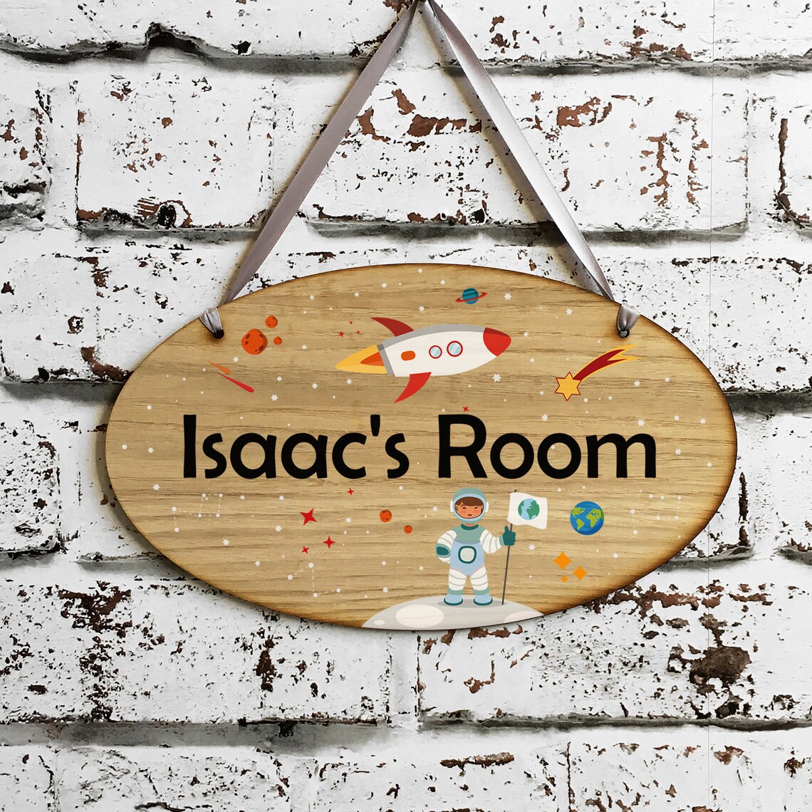 Personalised Kids Astronaut & Space Rocket Theme Bedroom Door | Etsy