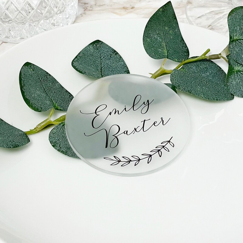 Circle Place Card - Etsy