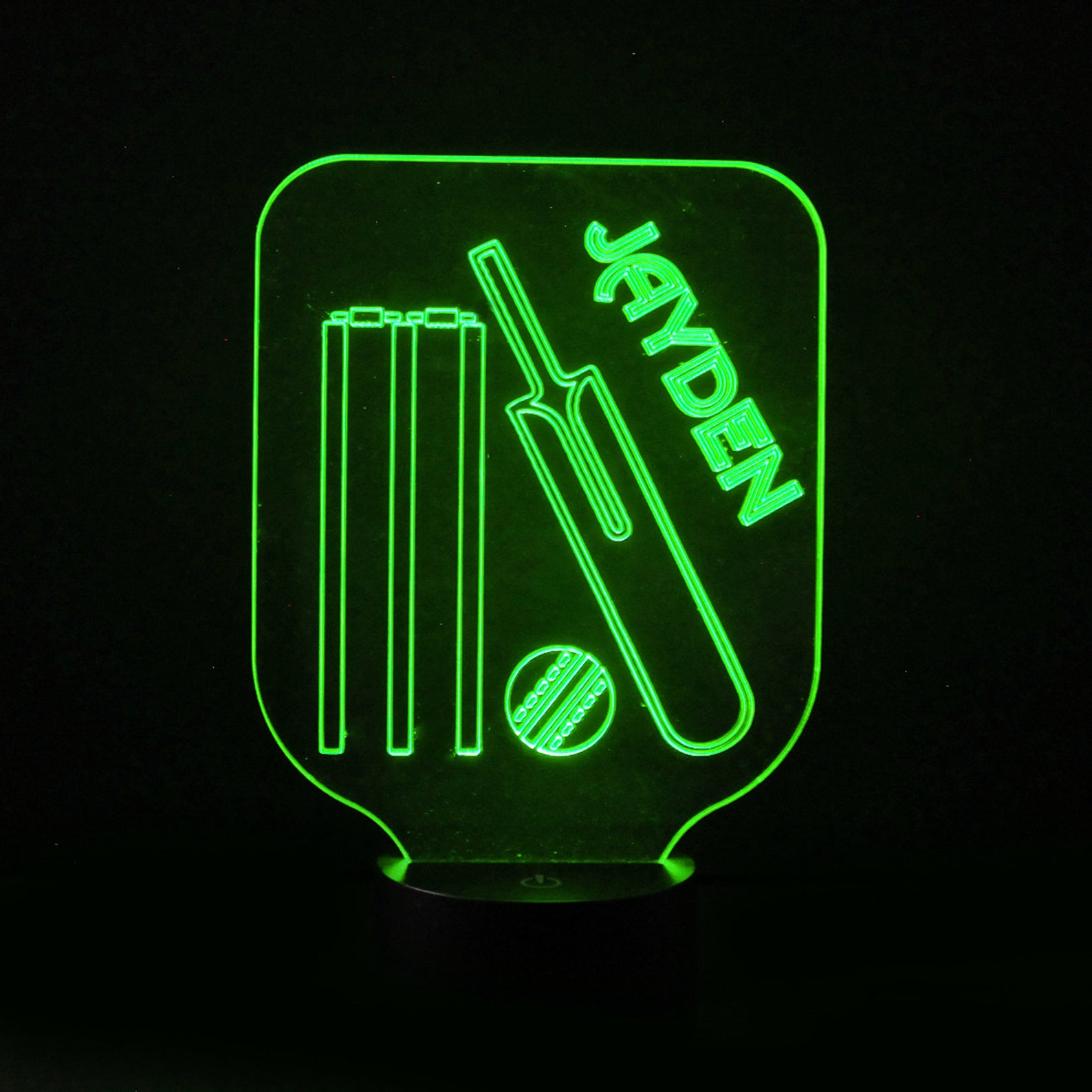 Personalised Cricket Night Light for Children's Bedroom - Etsy UK