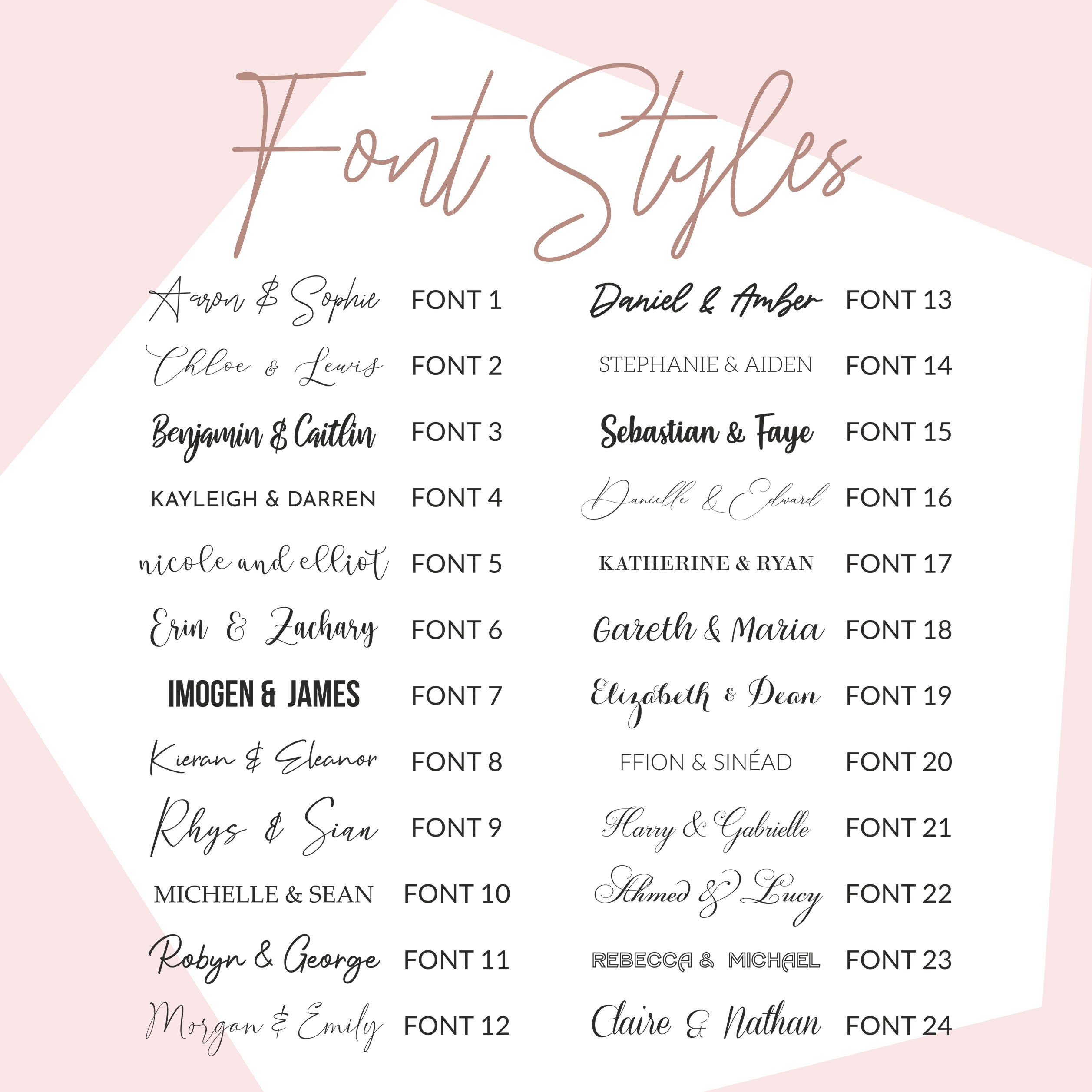 Luxury Wedding Calligraphy Name Place Acrylic Card Stands - Etsy UK