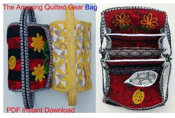 The Amazing Quilted Gear Bag Pattern | Etsy