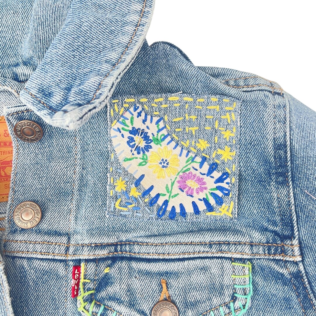 Vintage Flower Patch, Embroidered Patches, Patches for Jeans ...