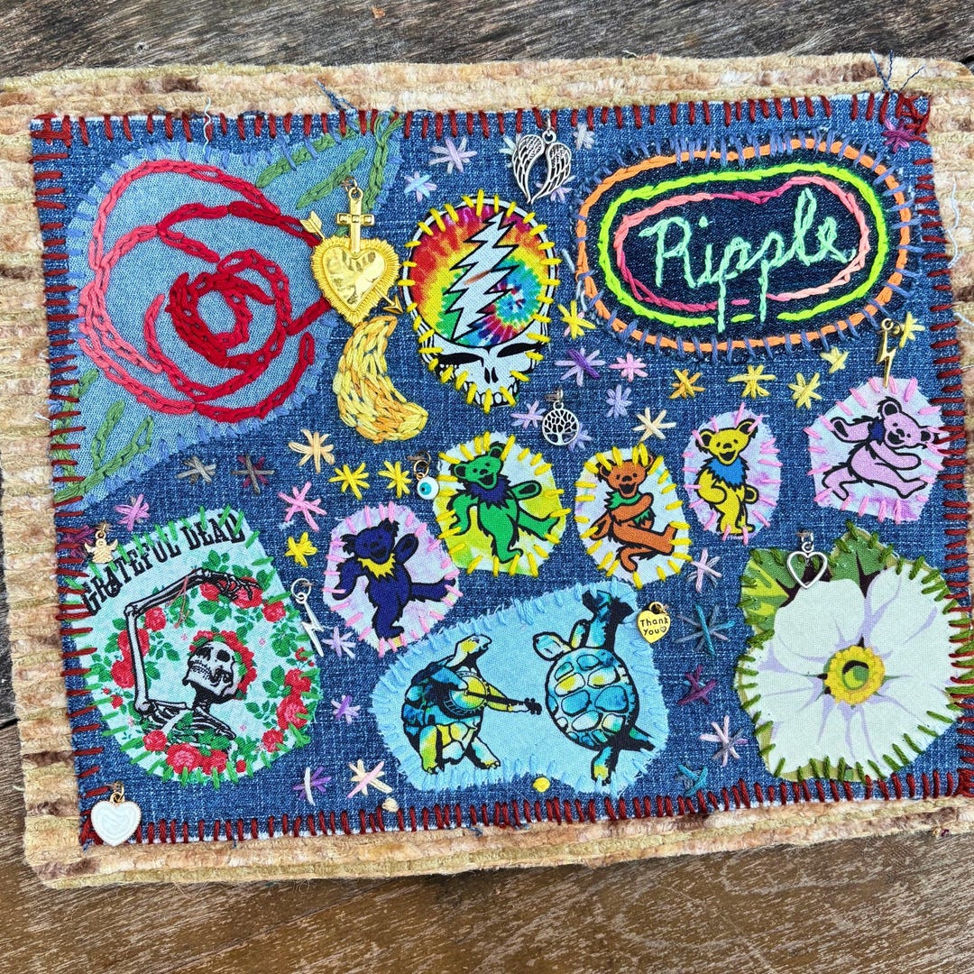 Grateful Dead Embroidered Back Patches for Deadheads and Jam Band Gift ...