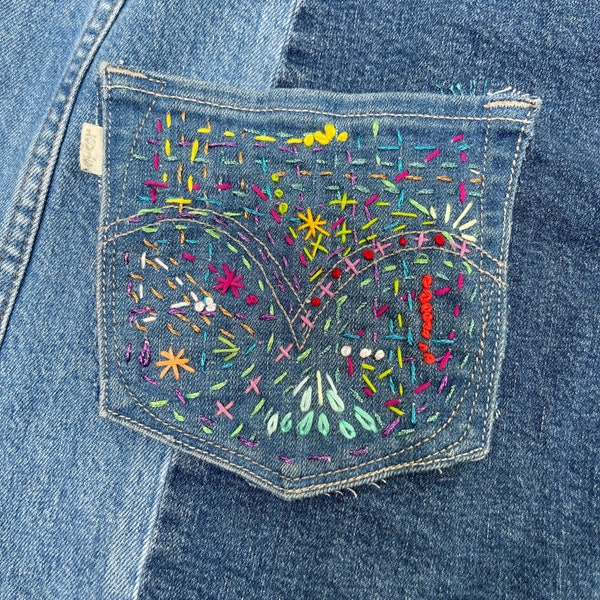 Embroidered Pockets - Etsy