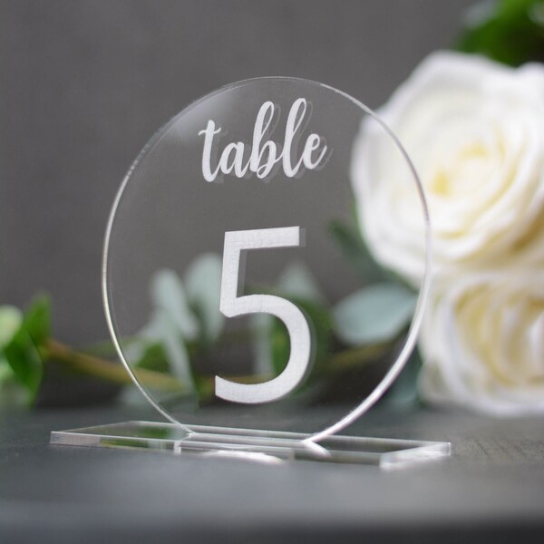 Acrylic Table Number - Etsy