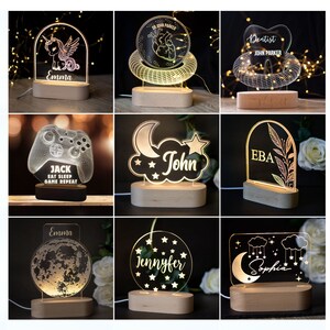 Personalized Led Light, Led Lamp for Kids, Custom Led Light for Her ...