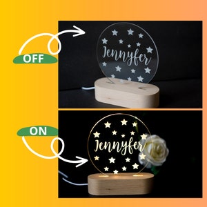 Personalized Led Light, Led Lamp for Kids, Custom Led Light for Her ...