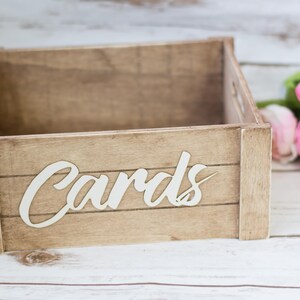 Rustic Wedding Card Holder - Wooden Gift Box, Cards Sign Basket - Etsy