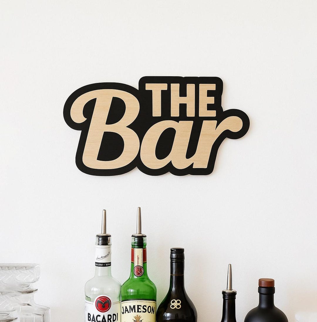 Wooden Bar Sign for Cozy Home Bar - Etsy