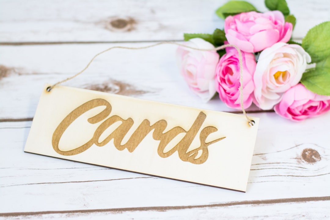 Rustic Wedding Cards Sign, Wooden Gifts and Card Box Holder, Banner ...